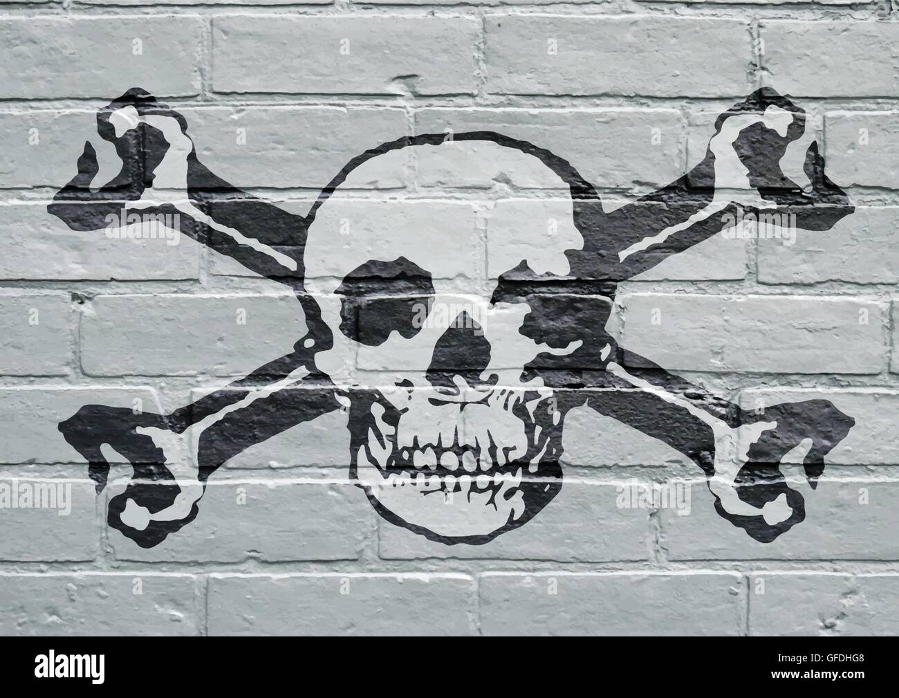 Skull street art hi-res stock photography and images - Alamy