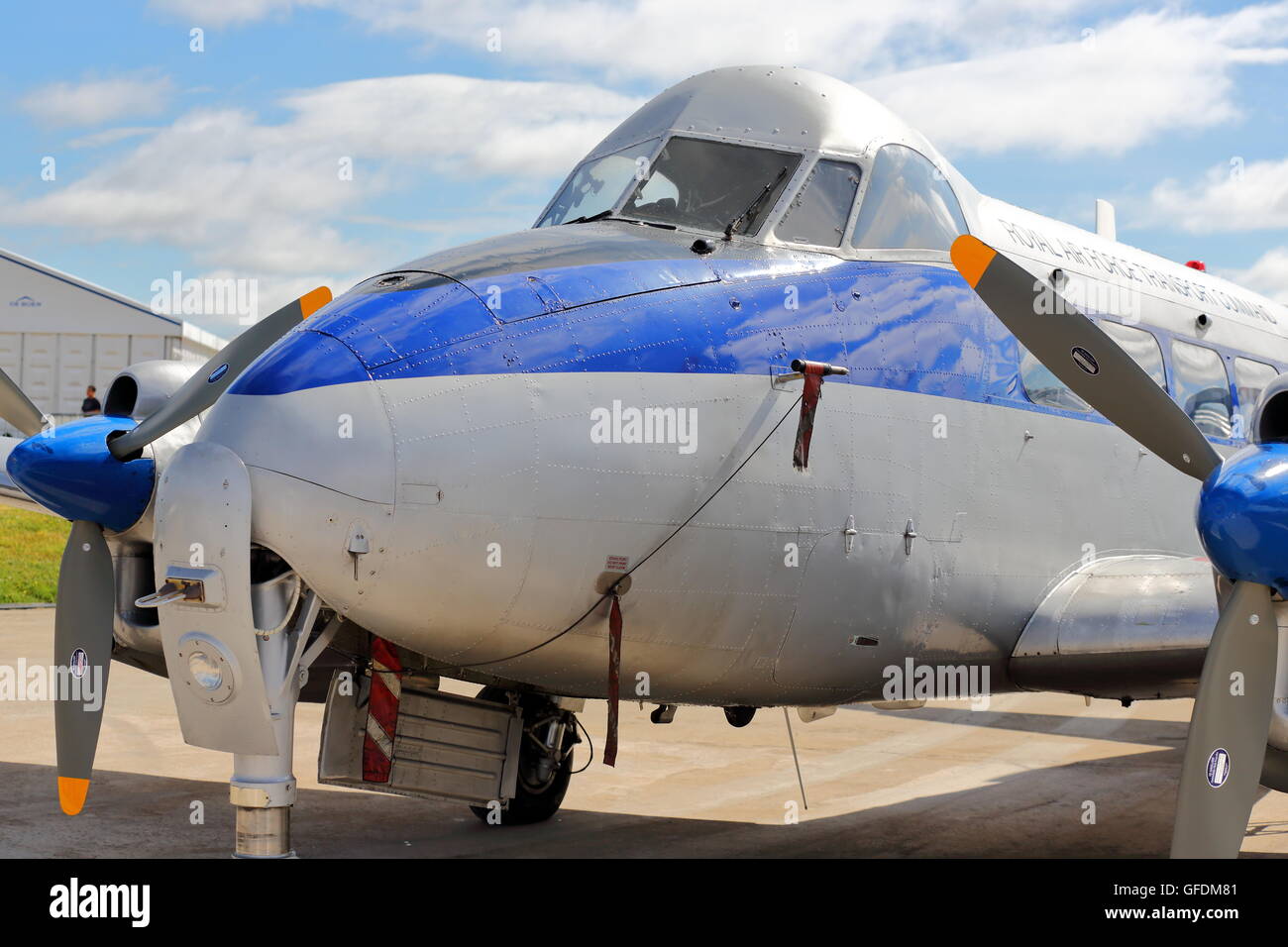 De Havilland DH-104 Dove G-DHDV at the Farnborough International ...