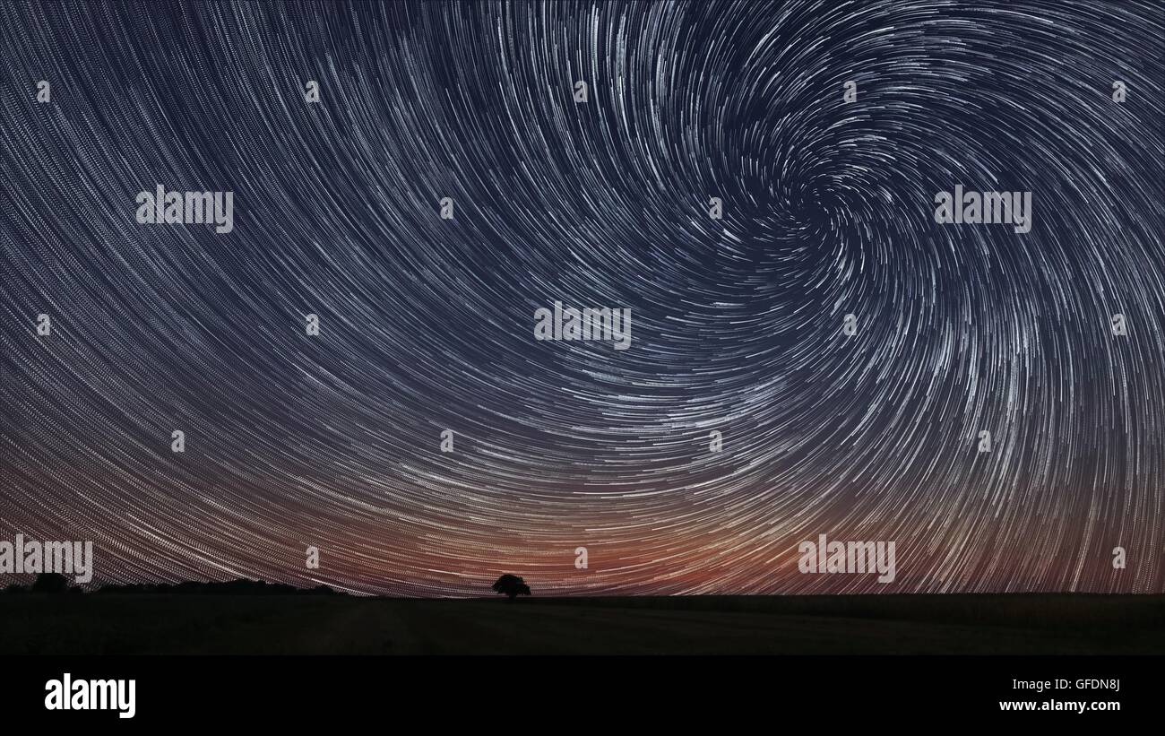 Vortex star trails hi-res stock photography and images - Alamy