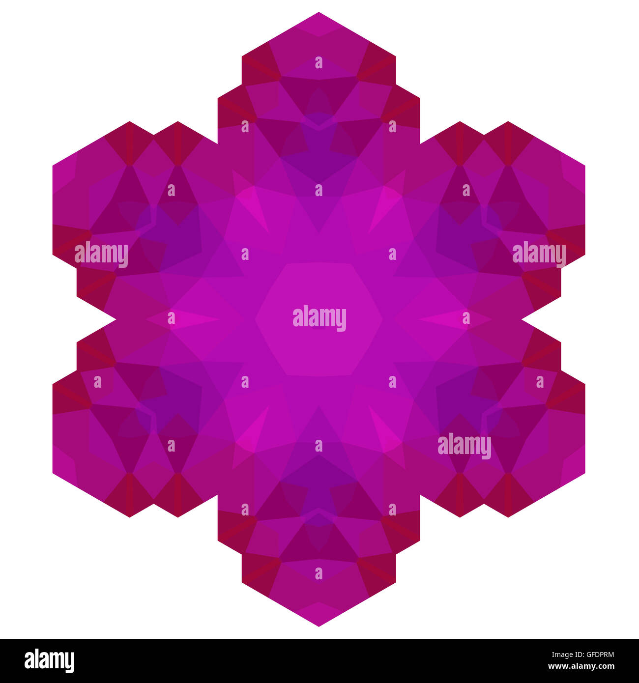 Polygonal Pink Symbol Stock Photo - Alamy