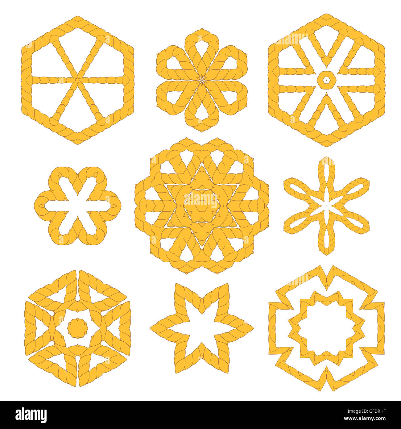 Rope knot strength illustration Cut Out Stock Images & Pictures - Alamy