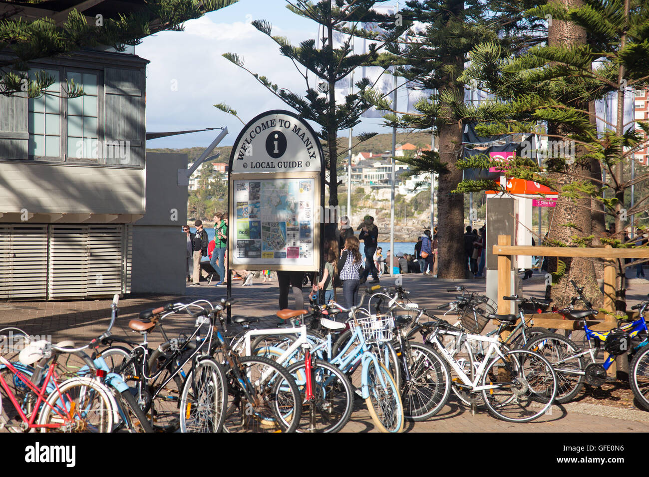 Manly beach, suburb of Sydney on the northern beaches,new south wales ...