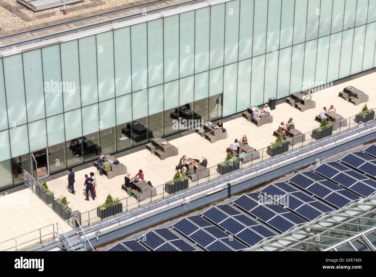 The view of the Tate Modern Members Lounge from the The Switch House at ...