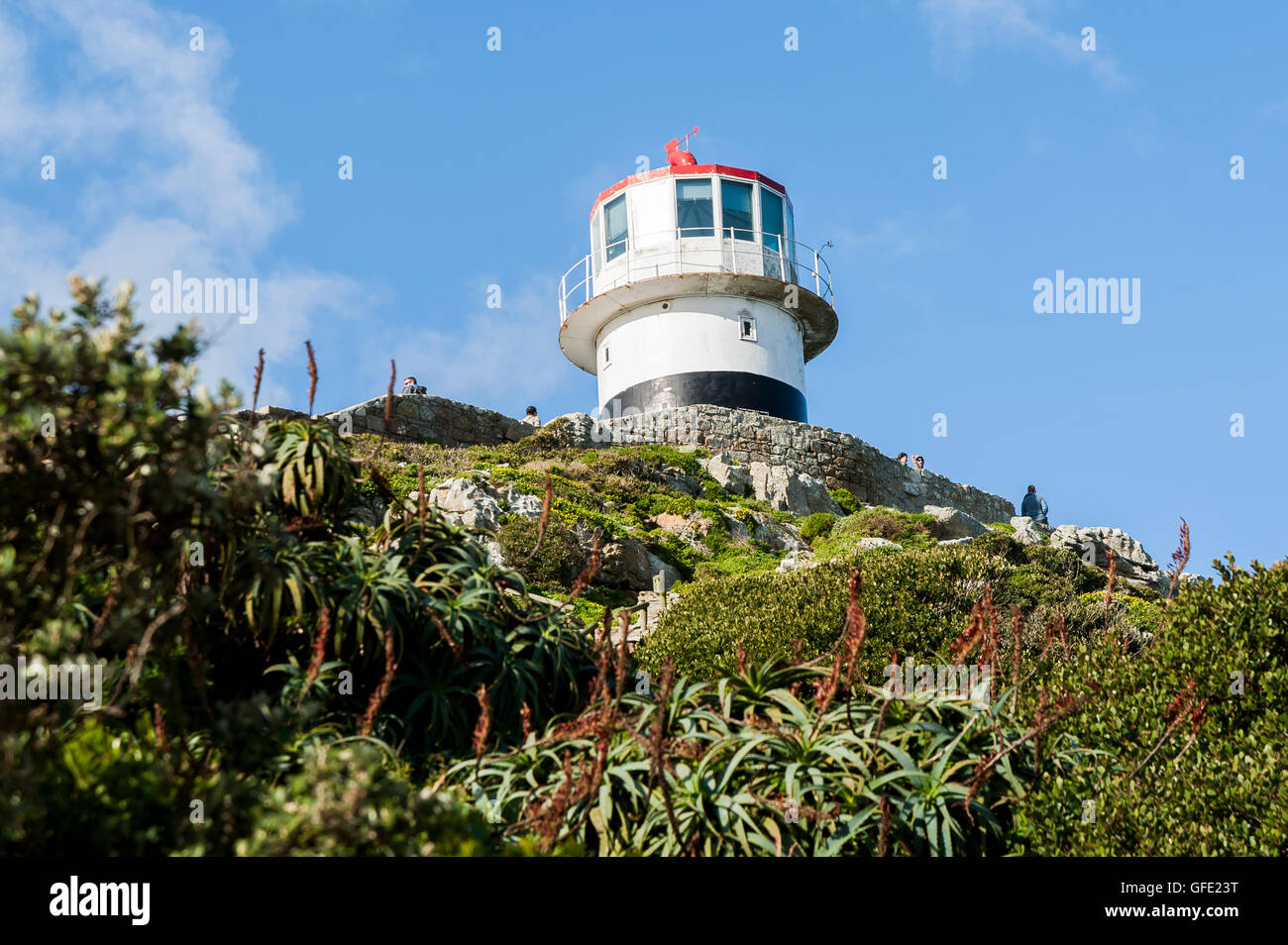 View of the old Cape Point lighthouse, an important icon of the Cape ...