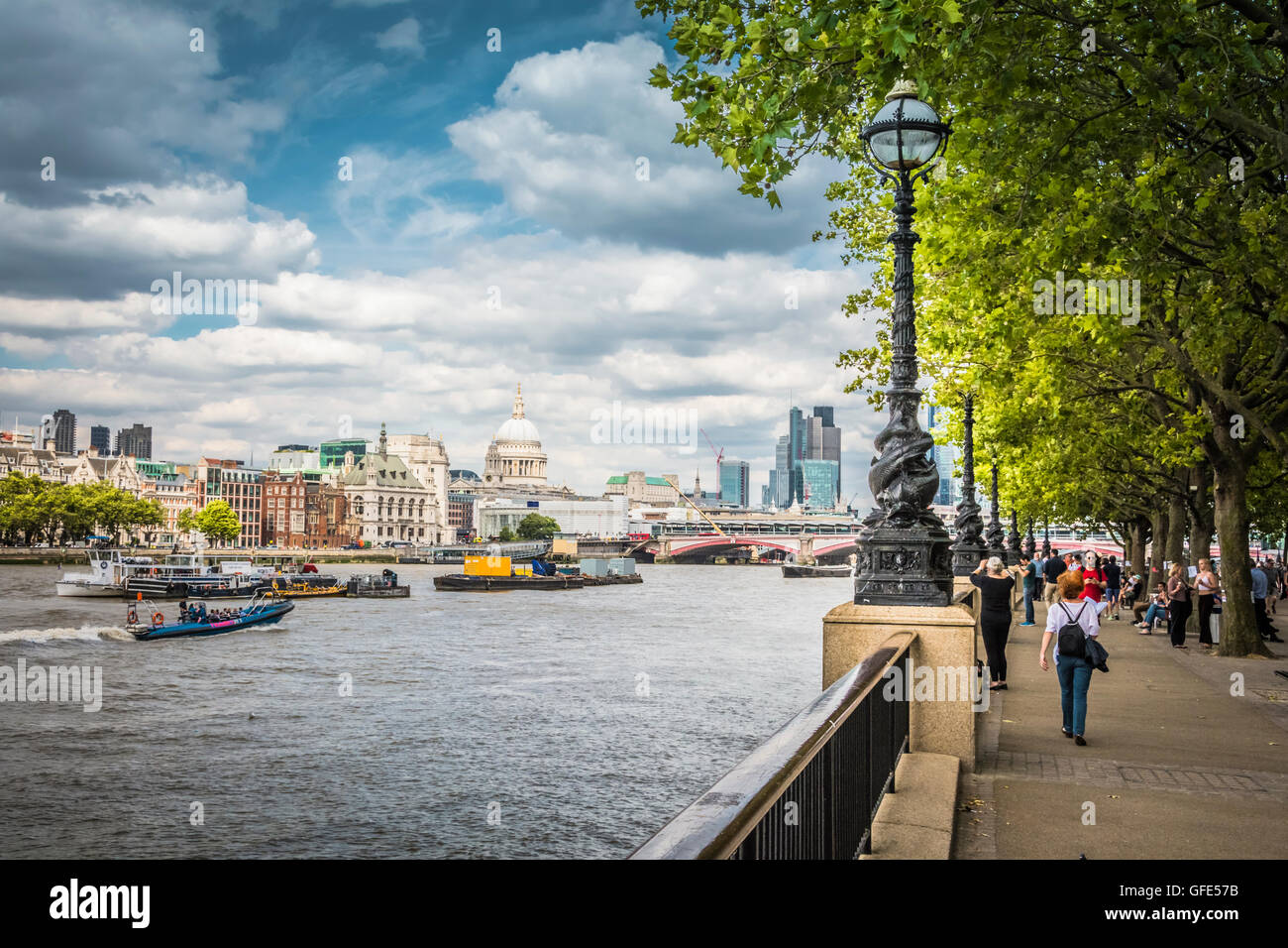 Proposed site of the controversial Garden Bridge on London's South Bank ...