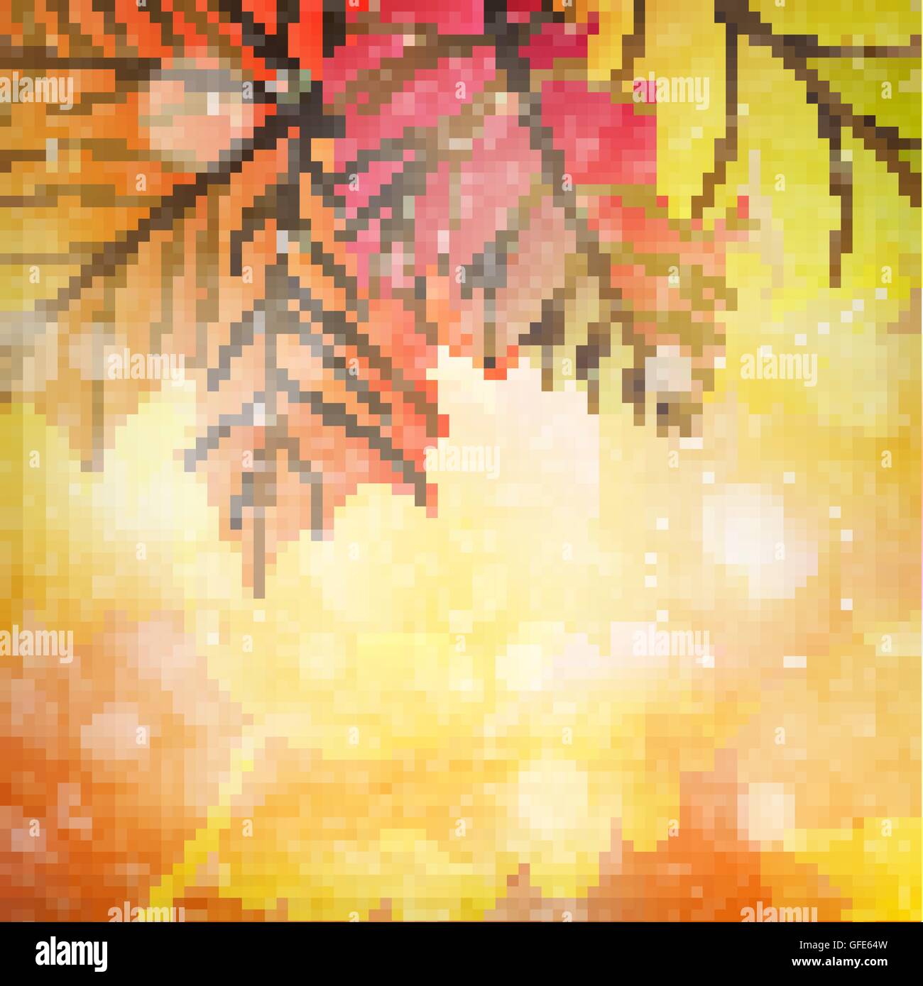 Beautiful autumn background with sun. EPS 10 Stock Vector Image & Art ...