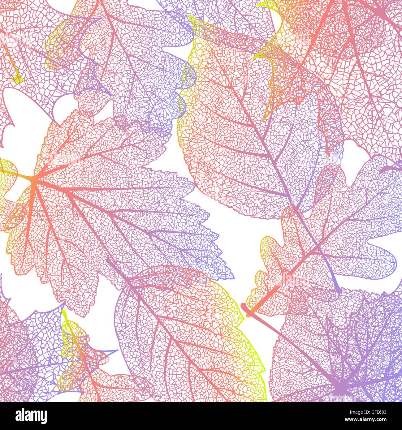 Detailed leaves seamless background. EPS 10 Stock Vector Image & Art ...