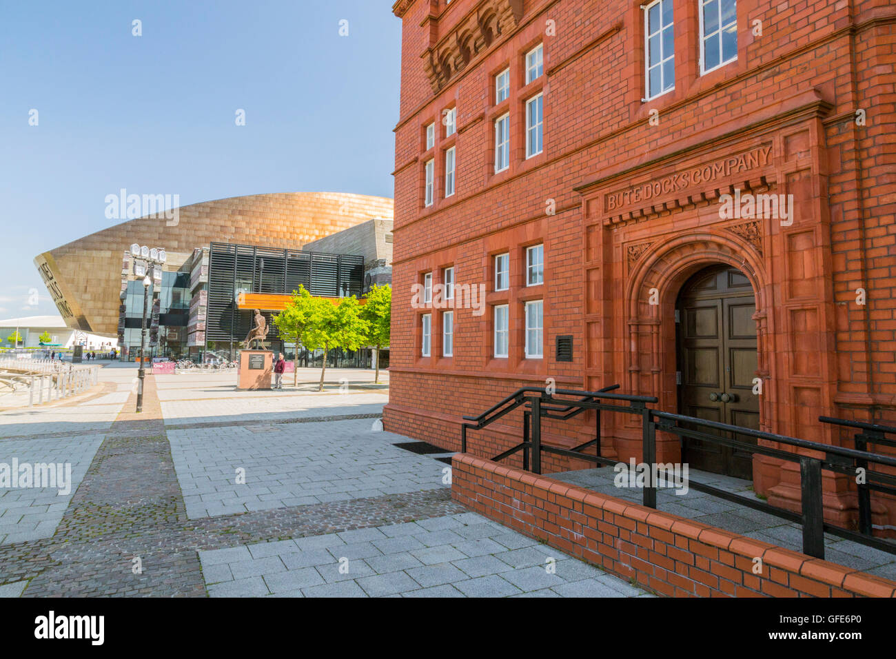 The Millennium Centre and Pier Head Building in the redeveloped ...