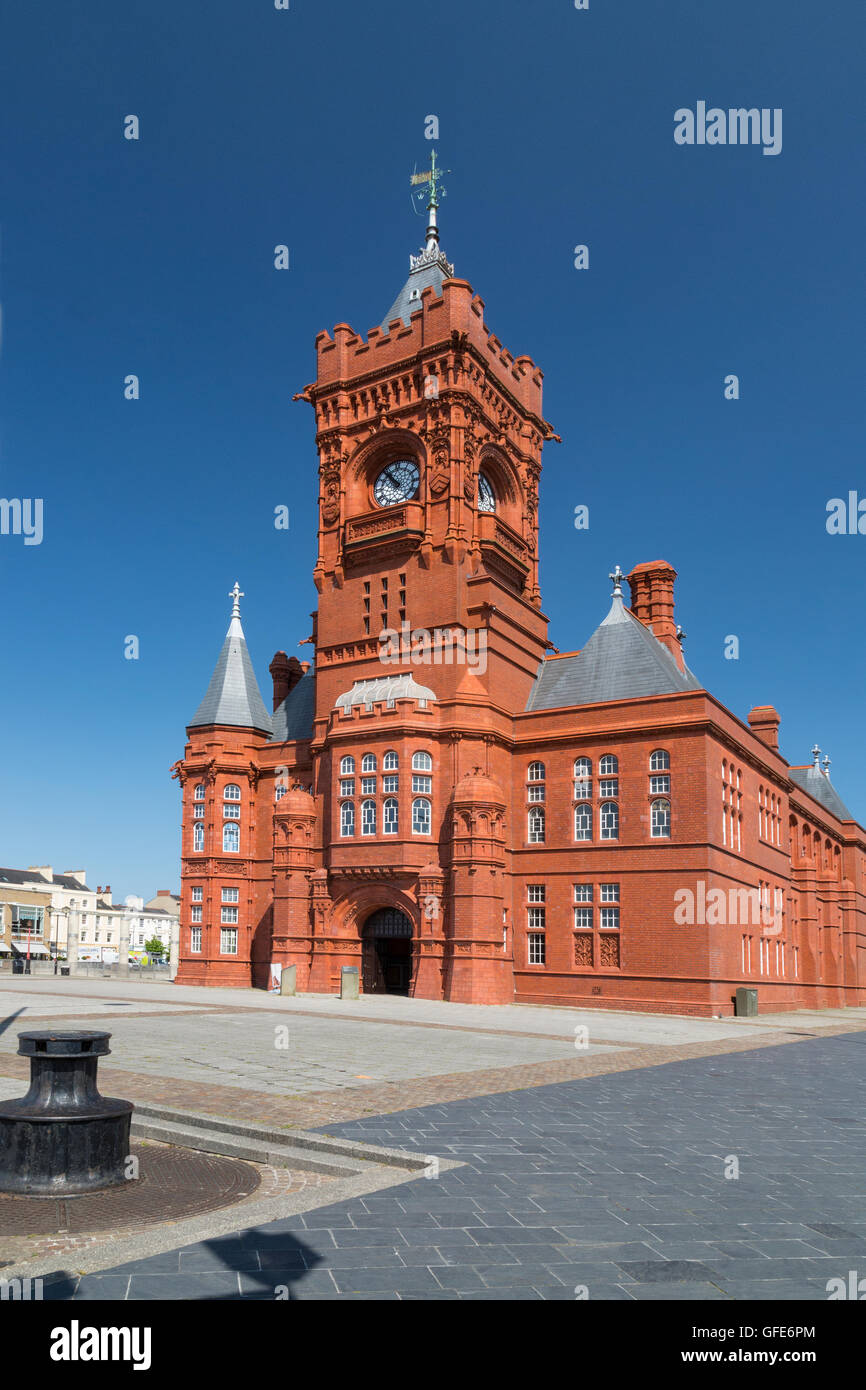 The Pier Head Building in the redeveloped docklands area of Cardiff Bay ...