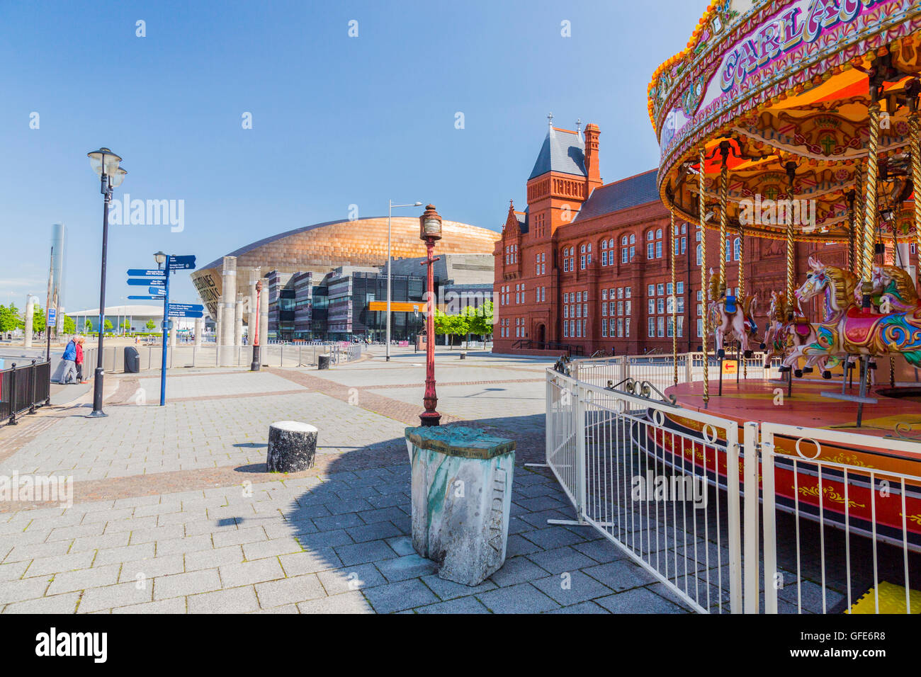The Millennium Centre and Pier Head Building in the redeveloped ...