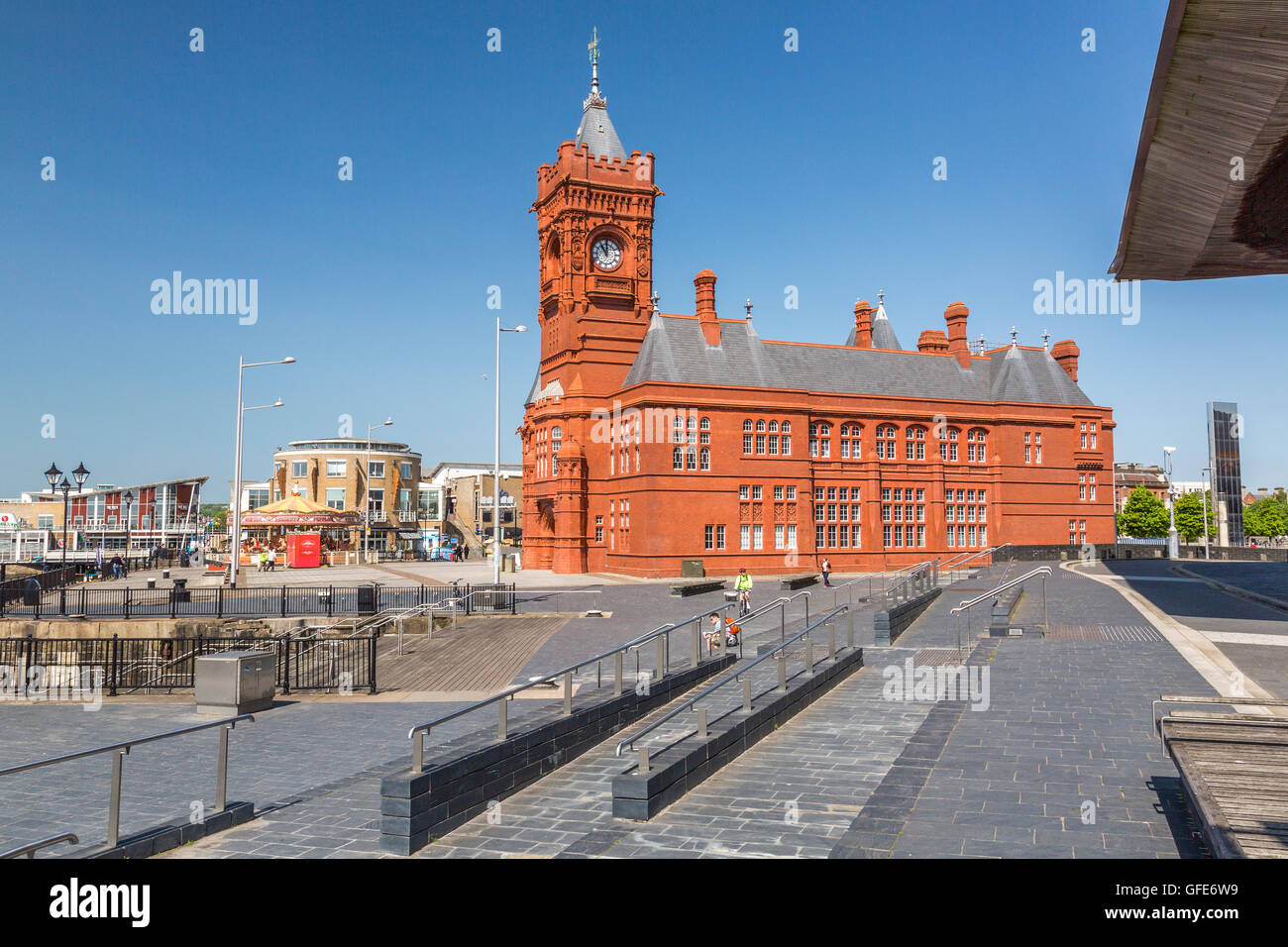 The Pier Head Building in the redeveloped docklands area of Cardiff Bay ...