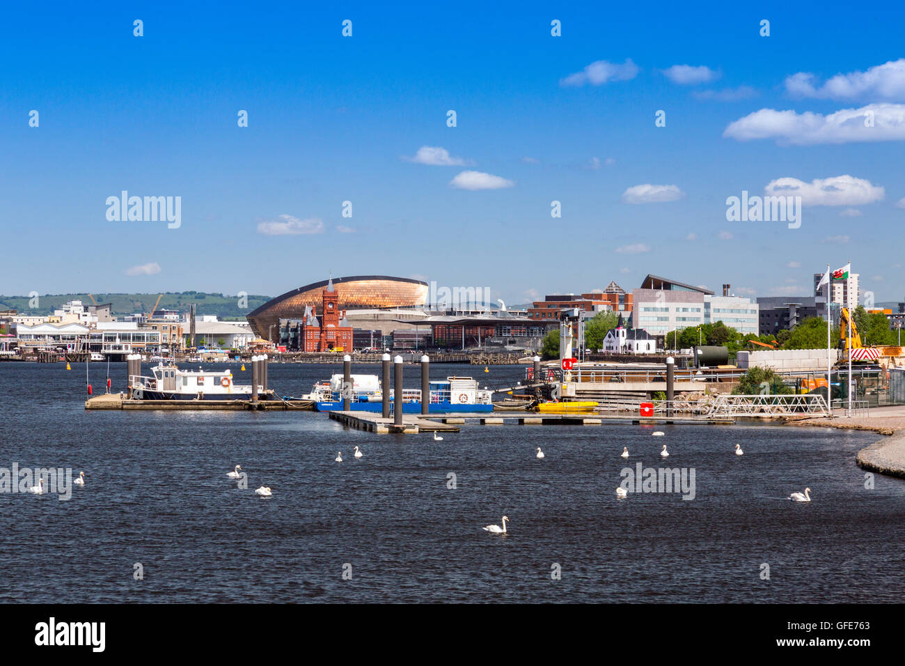 Waterfront of cardiff bay hi-res stock photography and images - Alamy