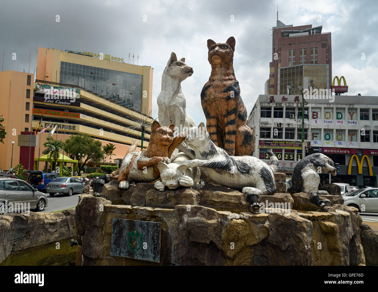 Cat statue in kuching sarawak hi-res stock photography and images - Alamy
