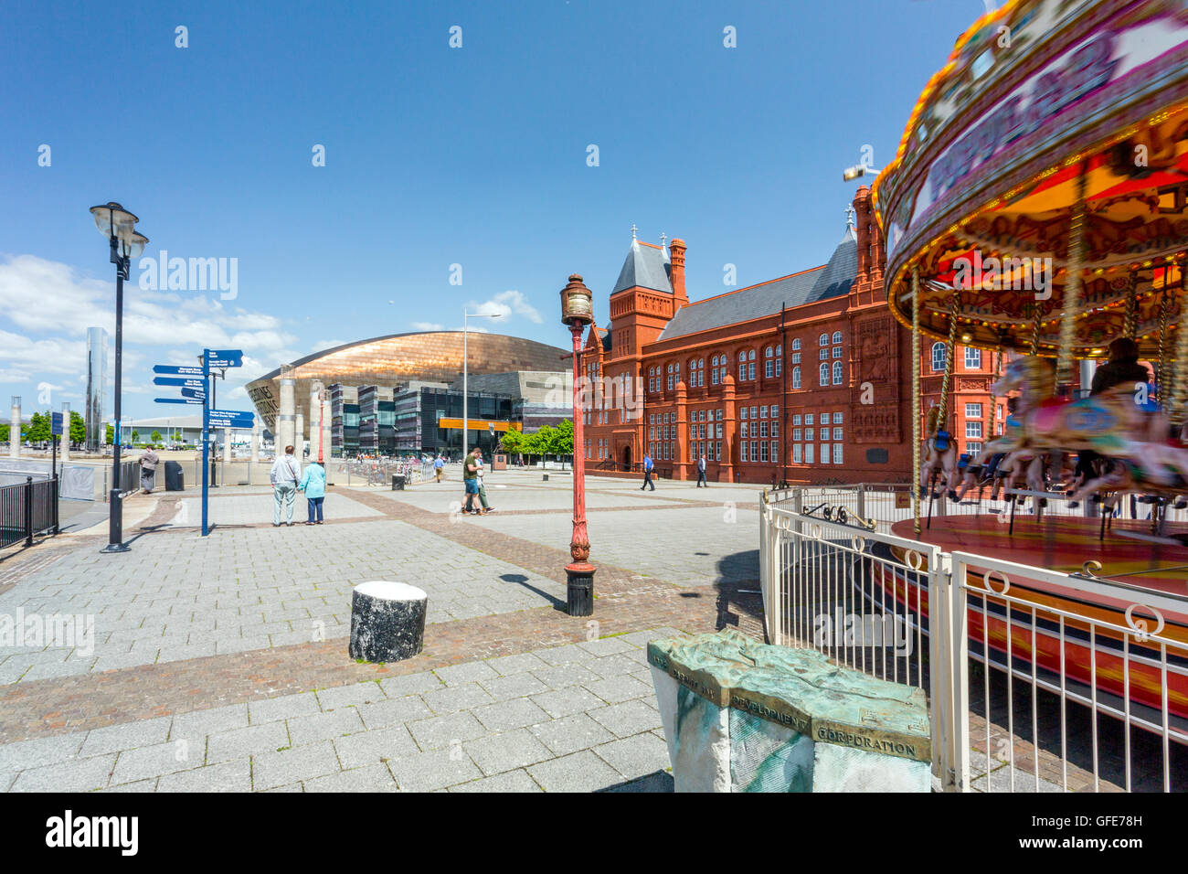 The Millennium Centre and Pier Head Building in the redeveloped ...