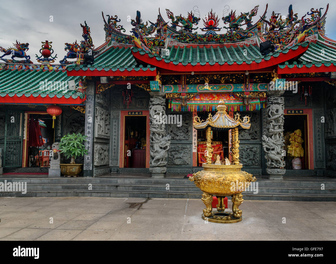 Hong San Si Temple in Chinatown. Kuching, Sarawak. Malaysia. Borneo ...