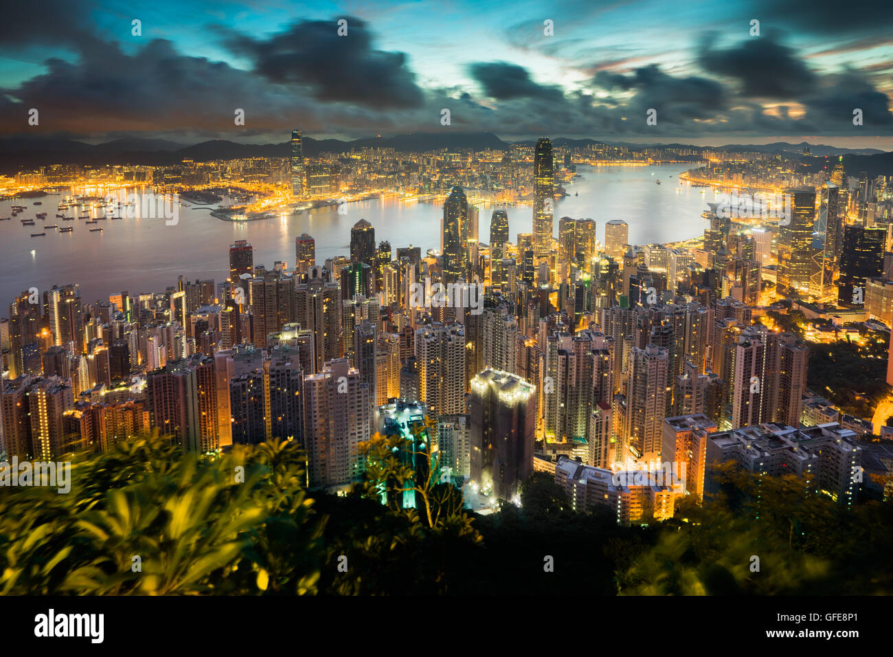 Hong Kong skyline Stock Photo - Alamy