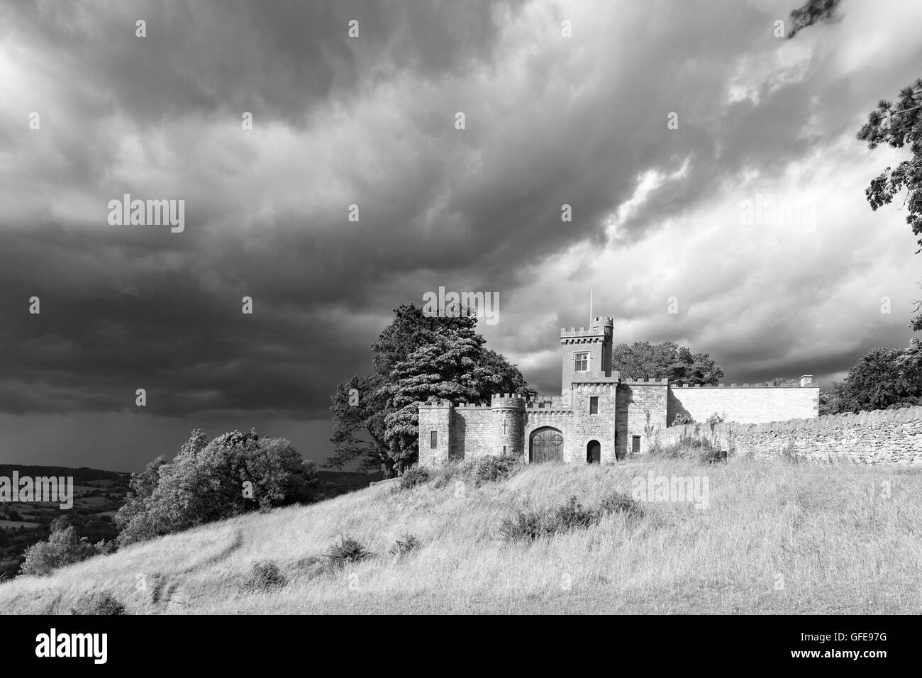 The fort rodborough stroud Black and White Stock Photos & Images - Alamy