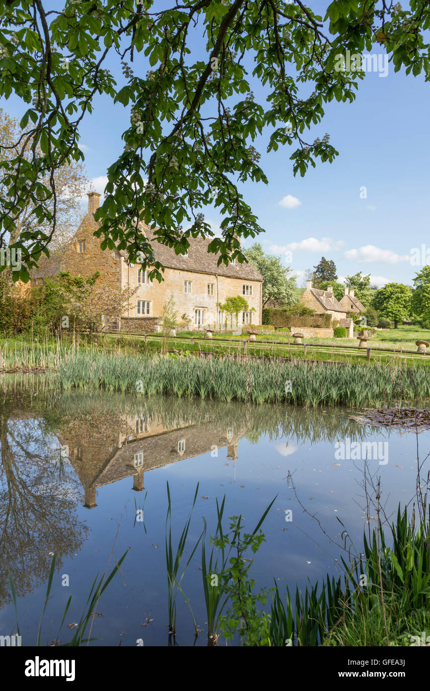 The picturesque Cotswold village of Wyck Rissington, Gloucestershire ...