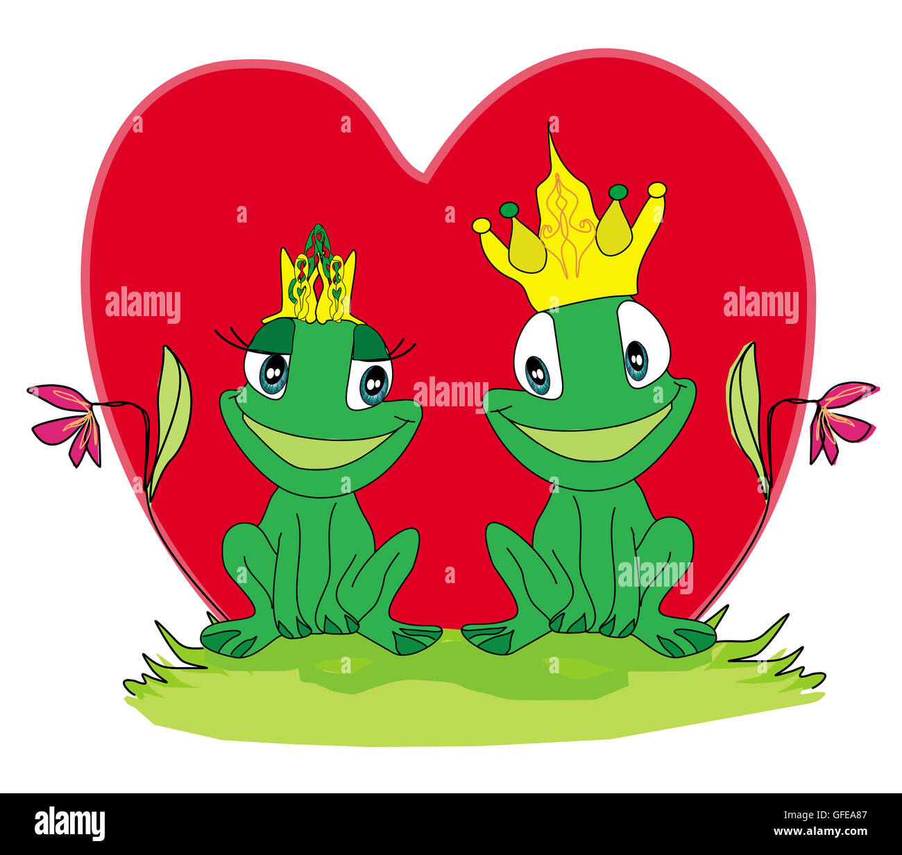 frogs in love Stock Photo - Alamy