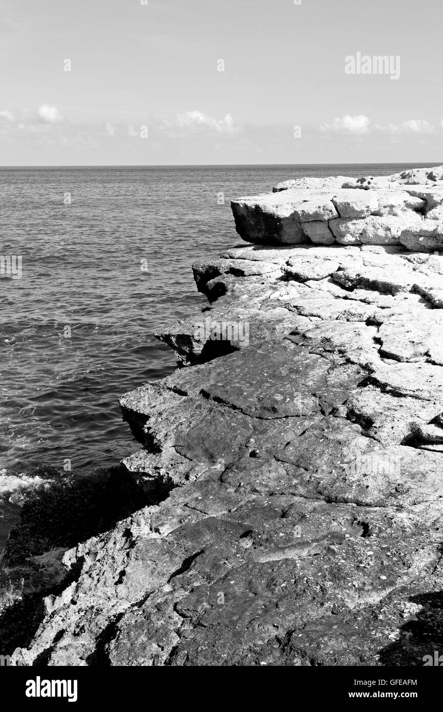 relax near sky in oman coastline sea ocean gulf rock and beach Stock ...