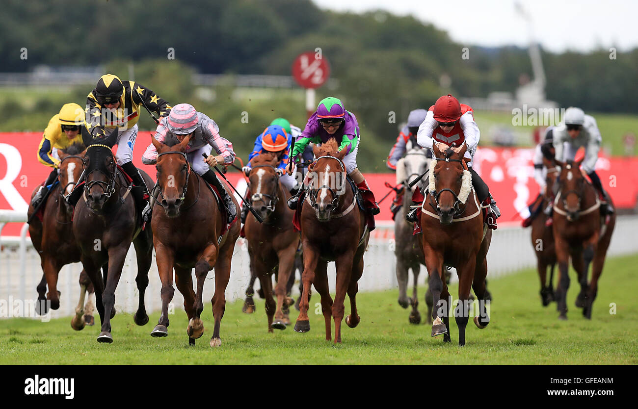Jockey marc monaghan second left on hi-res stock photography and images ...