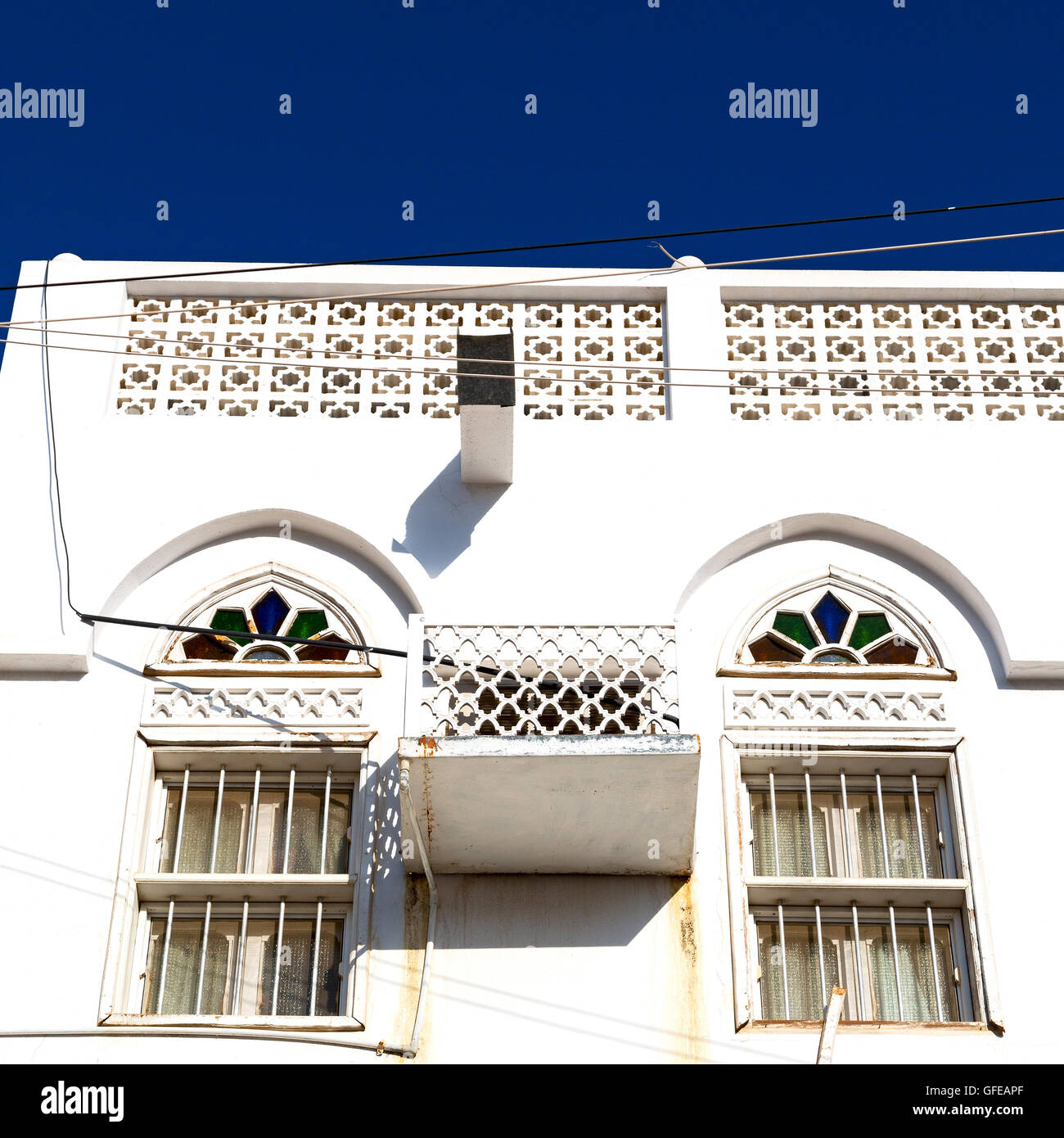 in oman new house brick building the city backgroun sky Stock Photo - Alamy