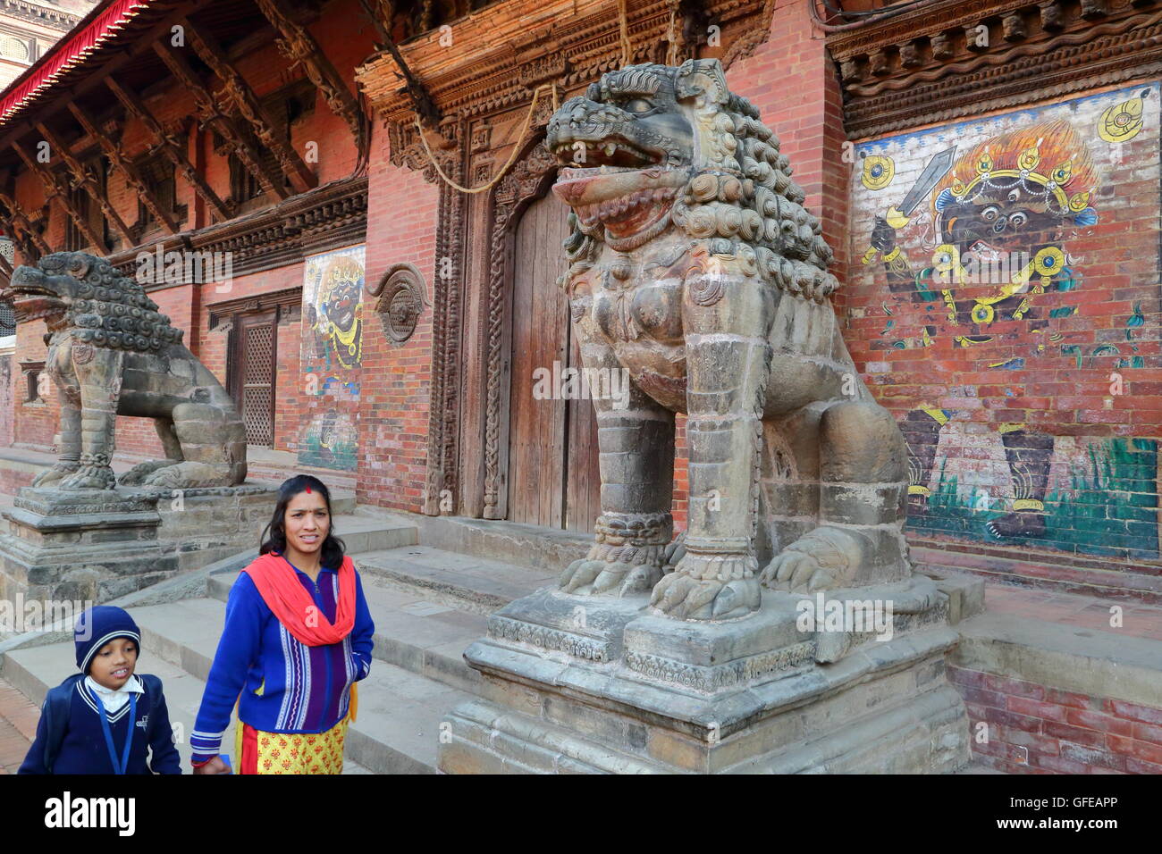 Mul chowk royal palace durbar hi-res stock photography and images - Alamy