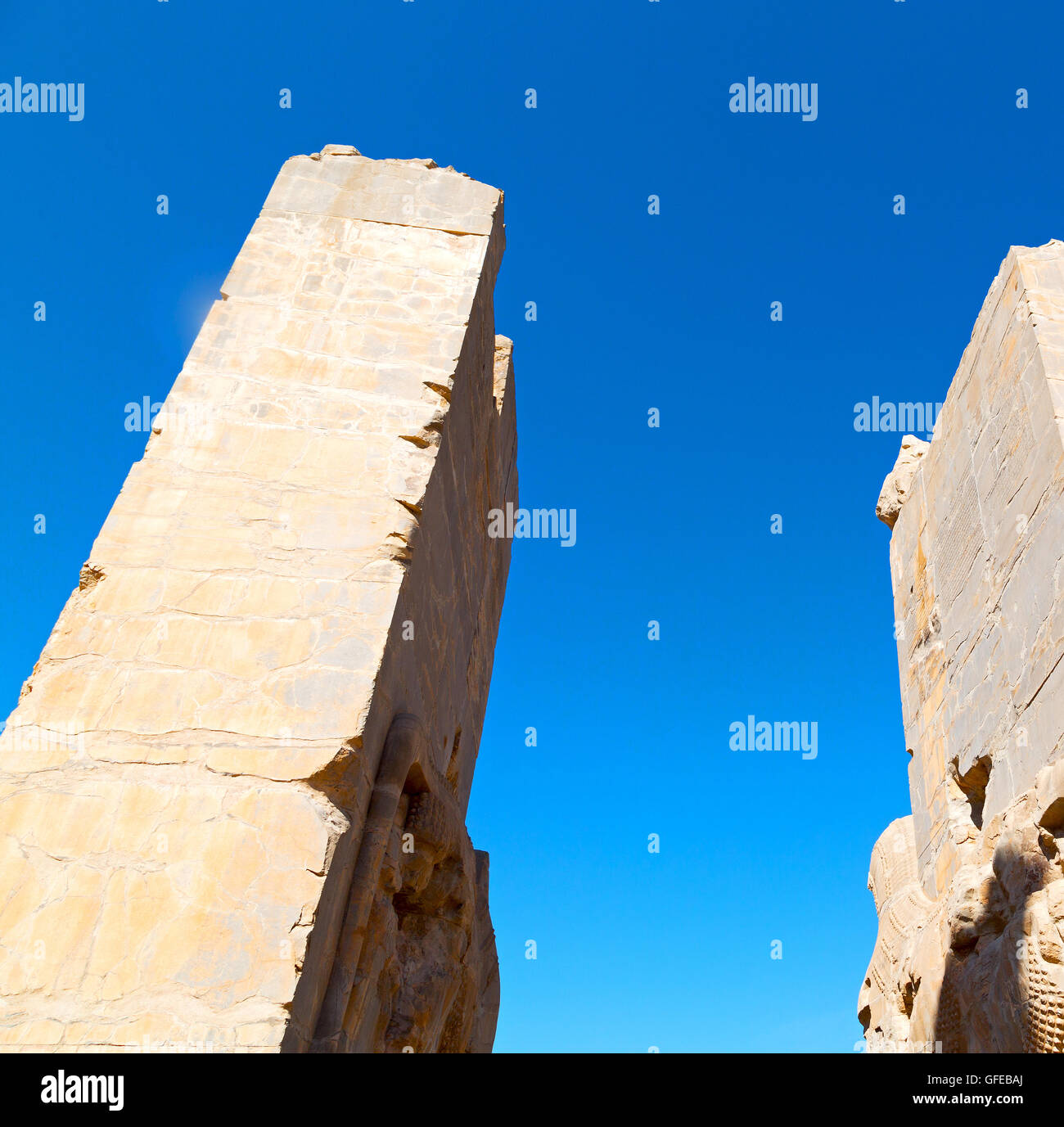 blur in iran persepolis the old ruins historical destination monuments ...