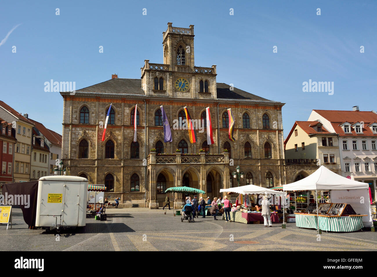 Germany thuringia weimar old town hi-res stock photography and images ...
