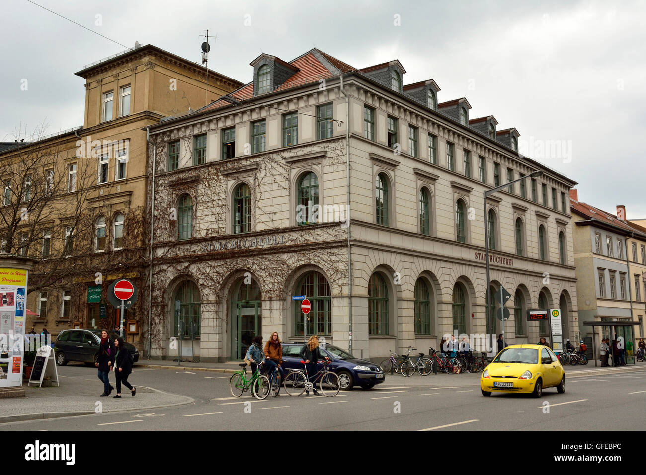 Historic building on Steubenstrasse street in Weimar Stock Photo - Alamy