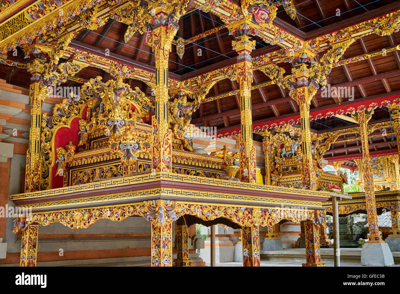 Balinese Temple Interior Tirta Empul: Bali's Sacred Pool Of