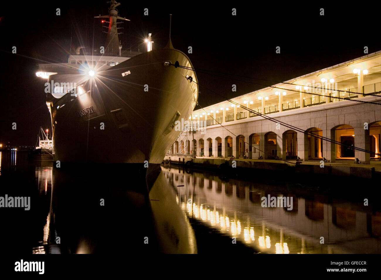 Havana Port Midnight Stock Photo - Alamy