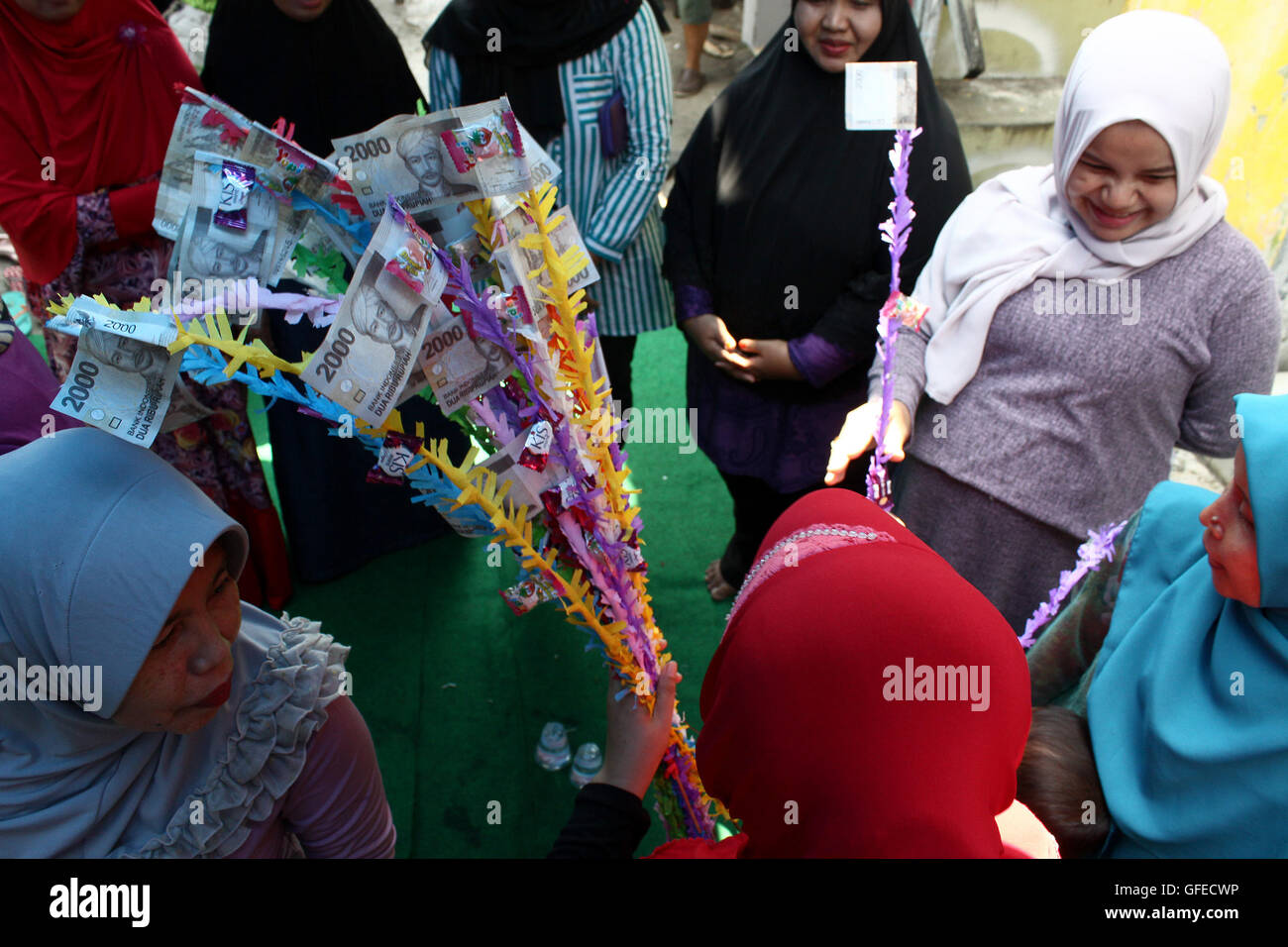 West Jakarta, Indonesia. 31st July, 2016. Edwin family did Akikah (in ...