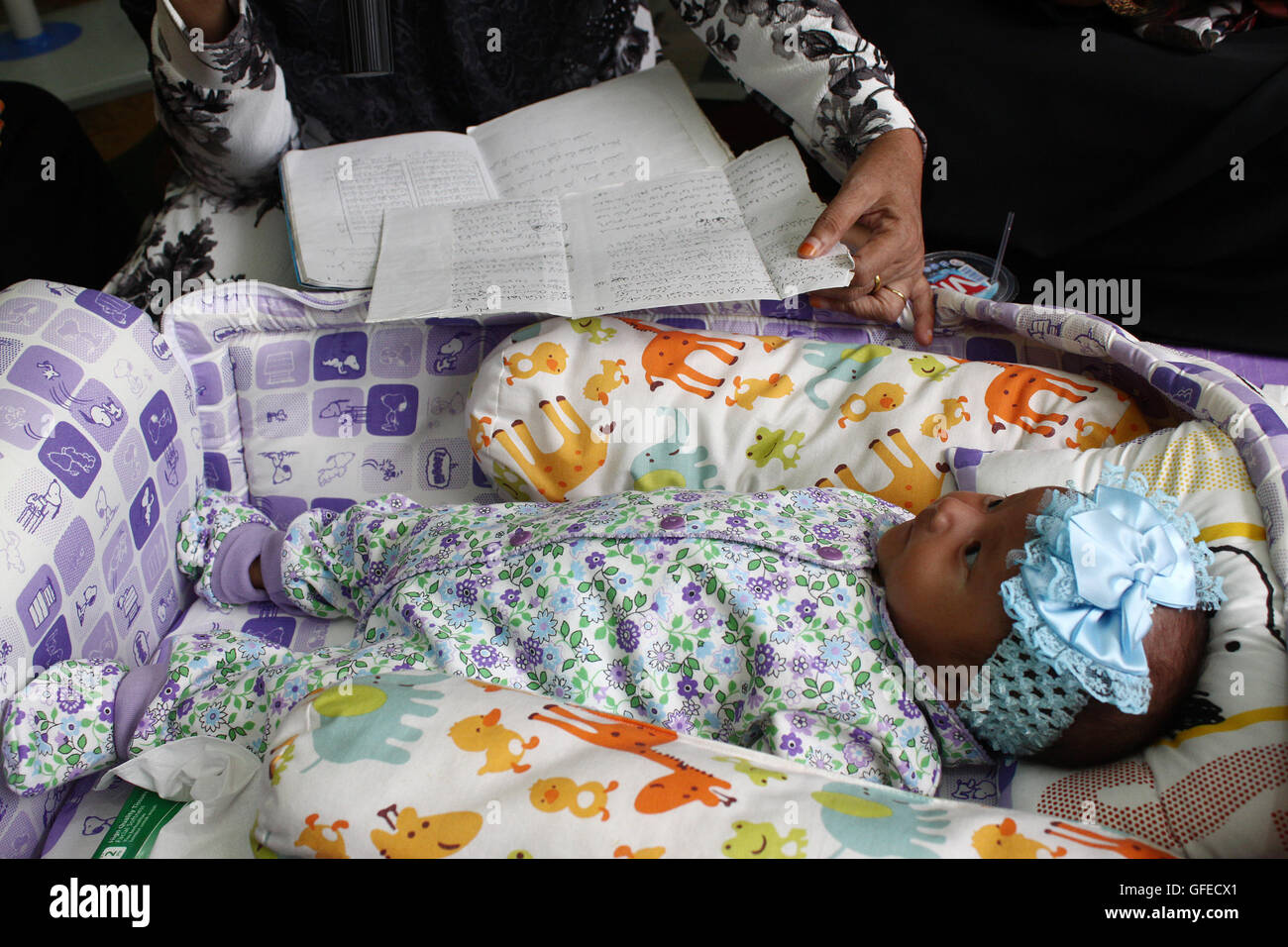West Jakarta, Indonesia. 31st July, 2016. Edwin family did Akikah (in ...