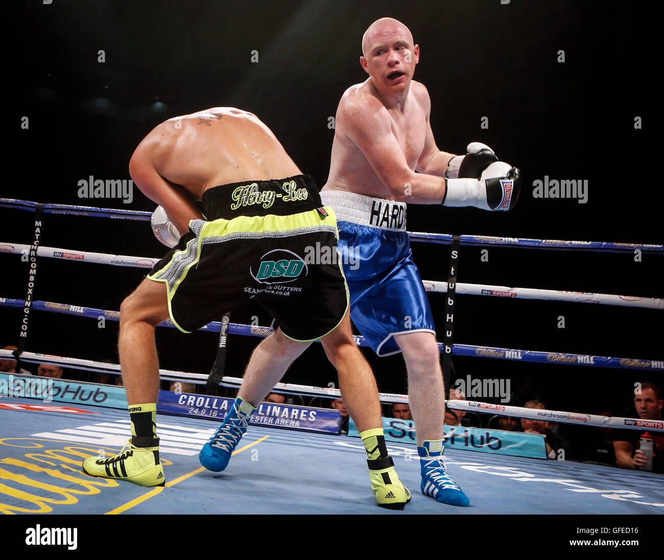 Welterweight contest first direct arena hi-res stock photography and ...