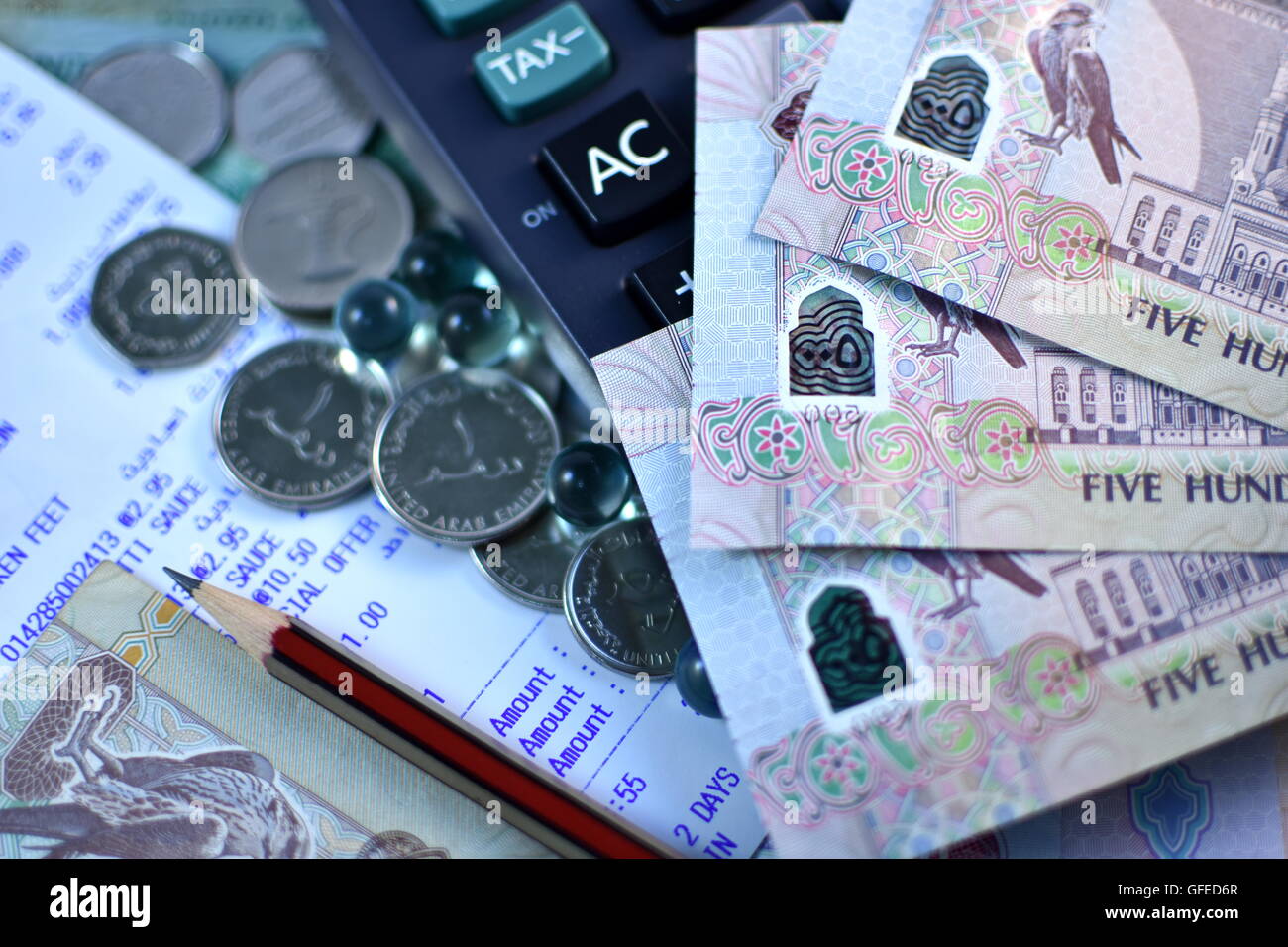 Close up Dirhams currency, United Arab Emirates Stock Photo - Alamy