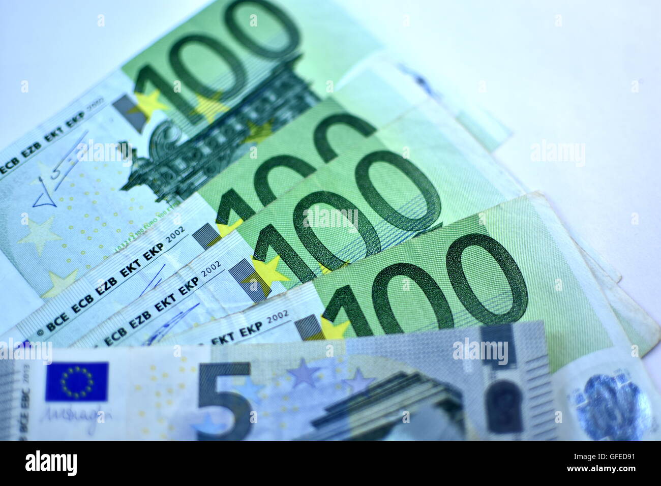 Different Close up EURO Bank note and currency Stock Photo - Alamy