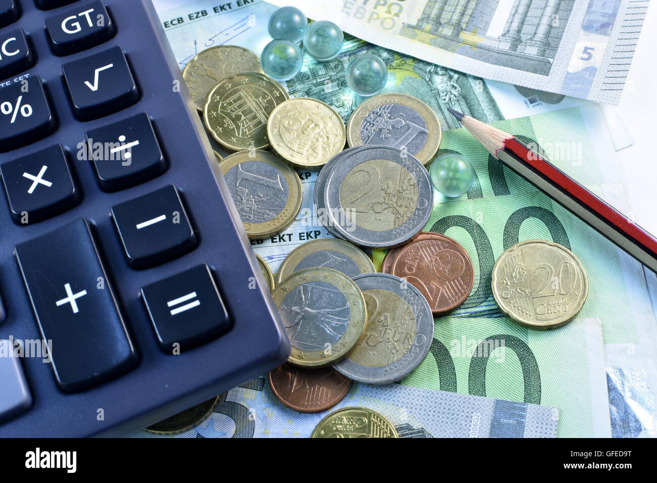 Different Close up EURO Bank note and currency Stock Photo - Alamy