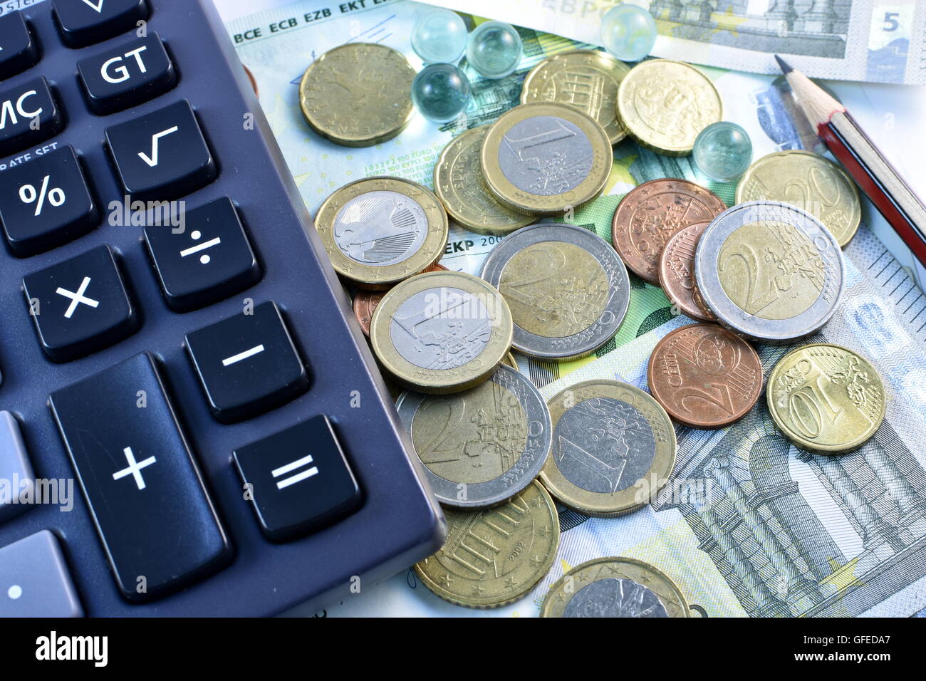 Different Close up EURO Bank note and currency Stock Photo - Alamy