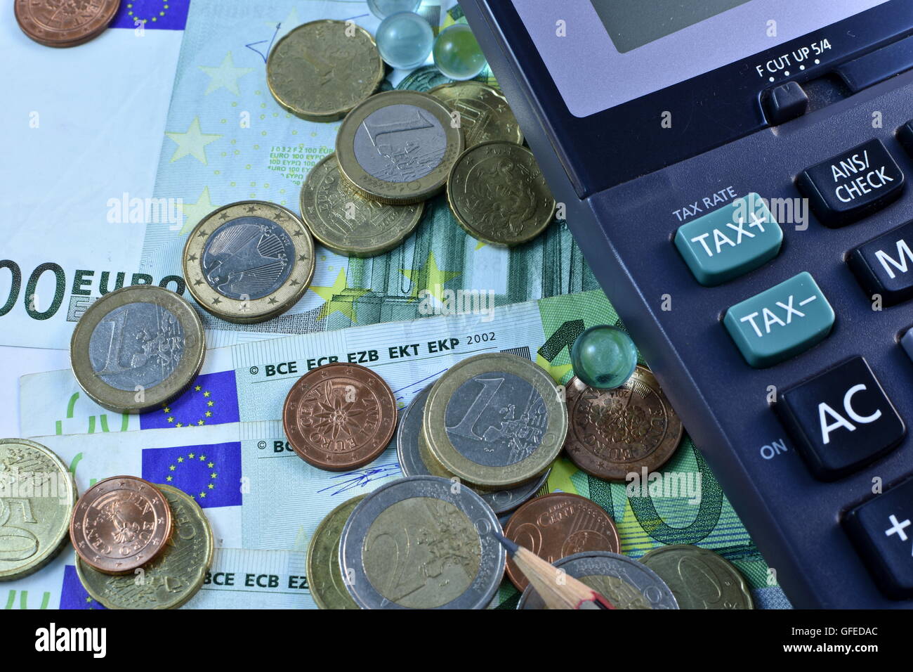 Different Close up EURO Bank note and currency Stock Photo - Alamy