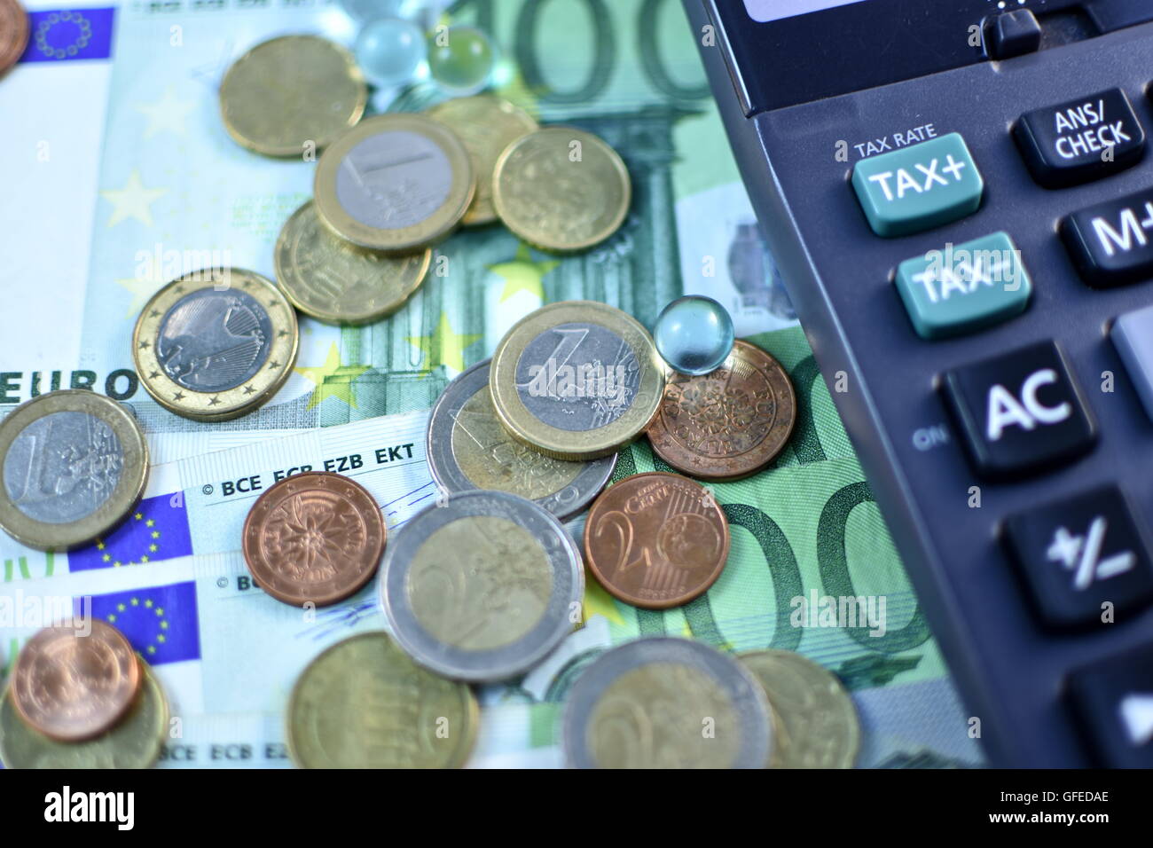 Different Close up EURO Bank note and currency Stock Photo - Alamy