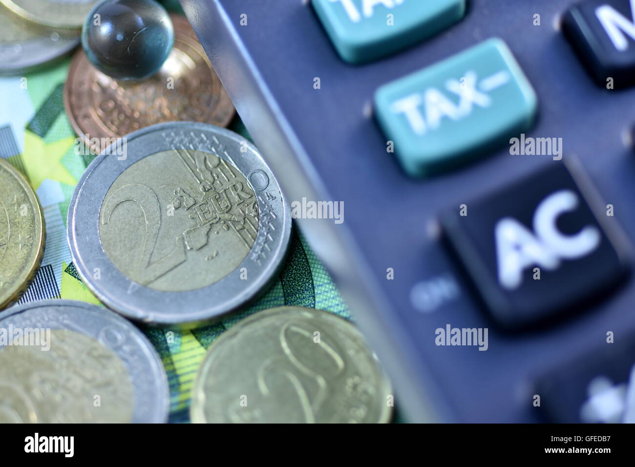 Different Close up EURO Bank note and currency Stock Photo - Alamy