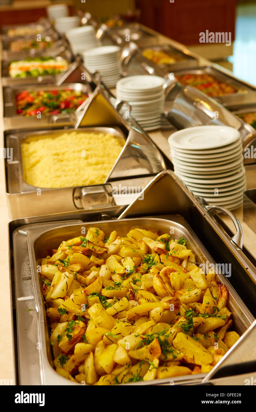 Buffet in hotel Stock Photo - Alamy