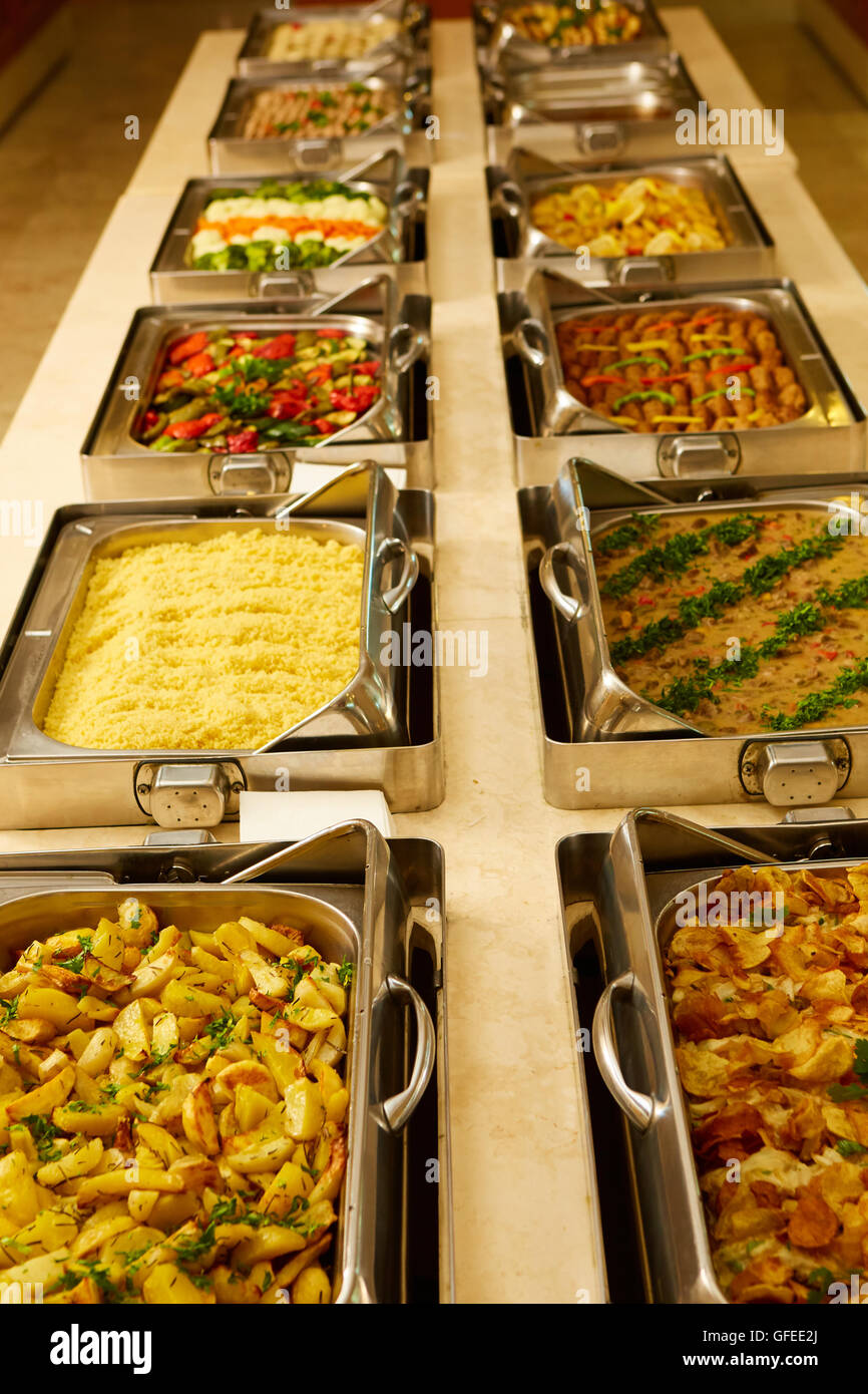 Buffet in hotel Stock Photo - Alamy