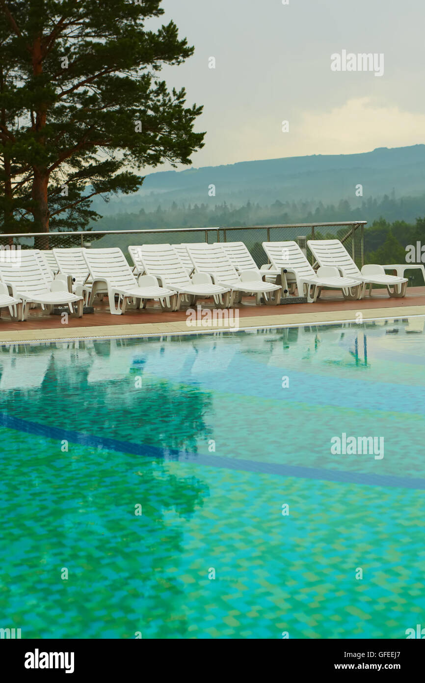 swimming pool with blue water Stock Photo - Alamy