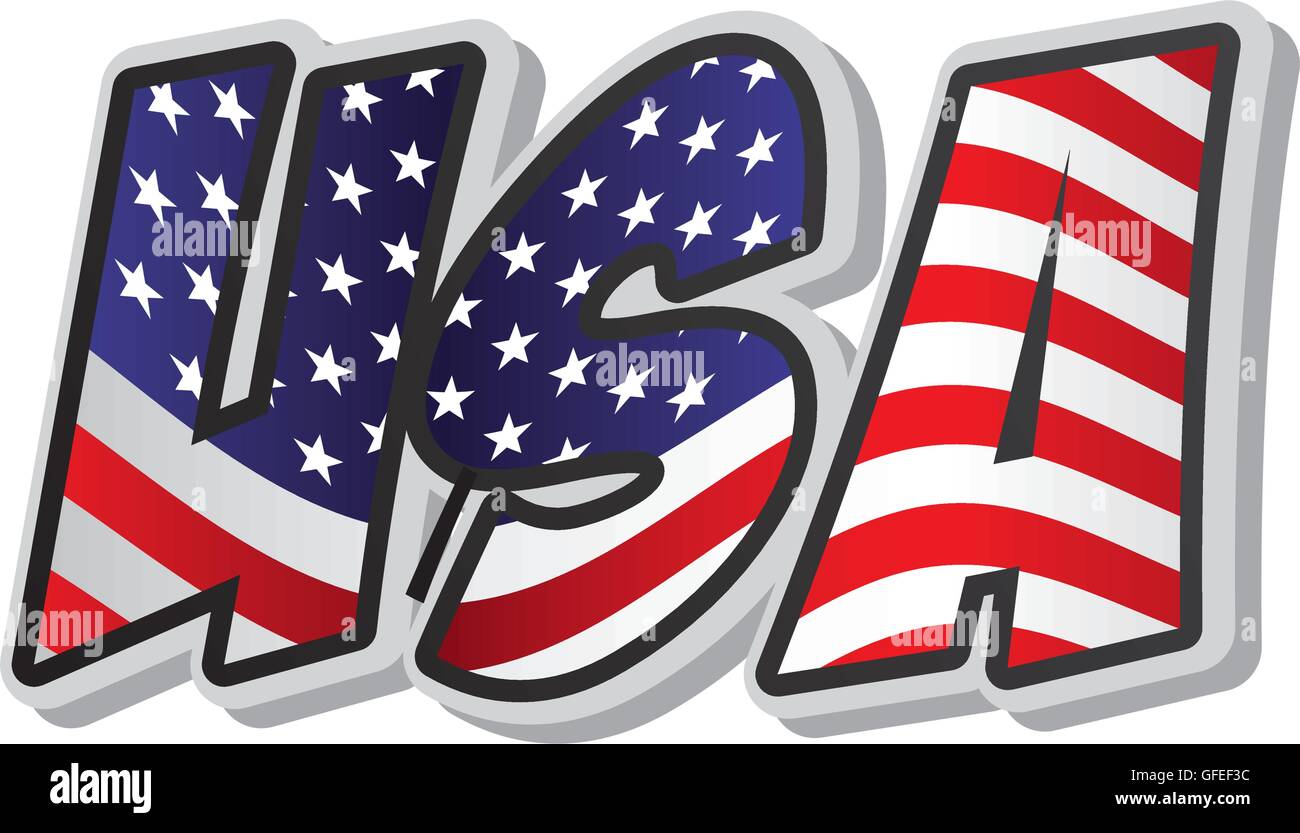 united states of america word Stock Vector Image & Art - Alamy