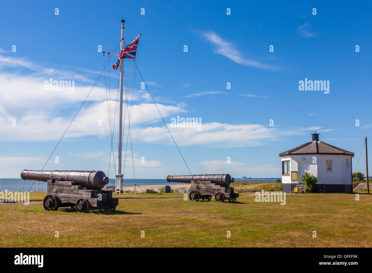 gun hill southwold suffolk uk Stock Photo - Alamy