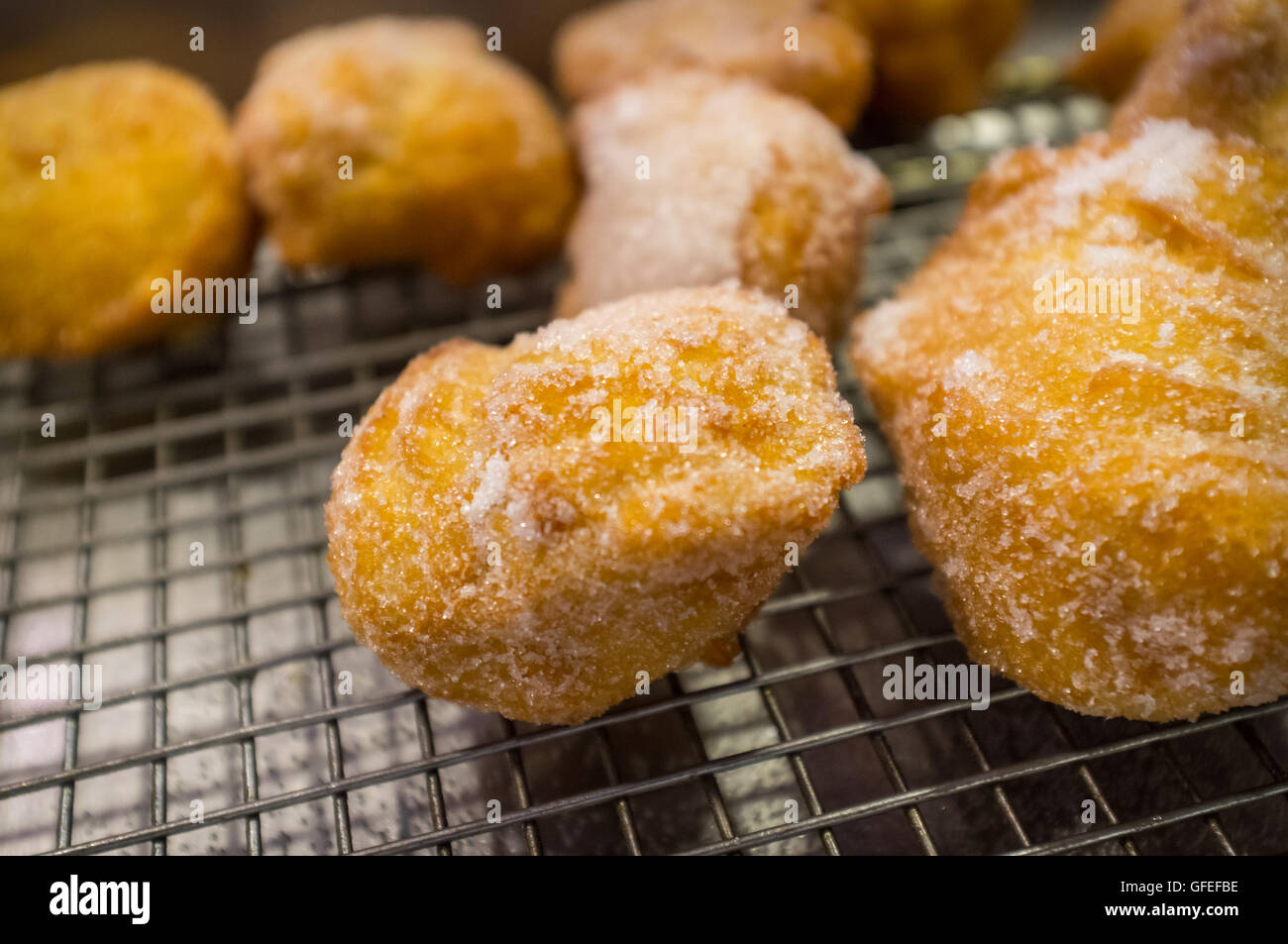 Fried sweet Chinese doughnuts on buffet server tray Stock Photo - Alamy