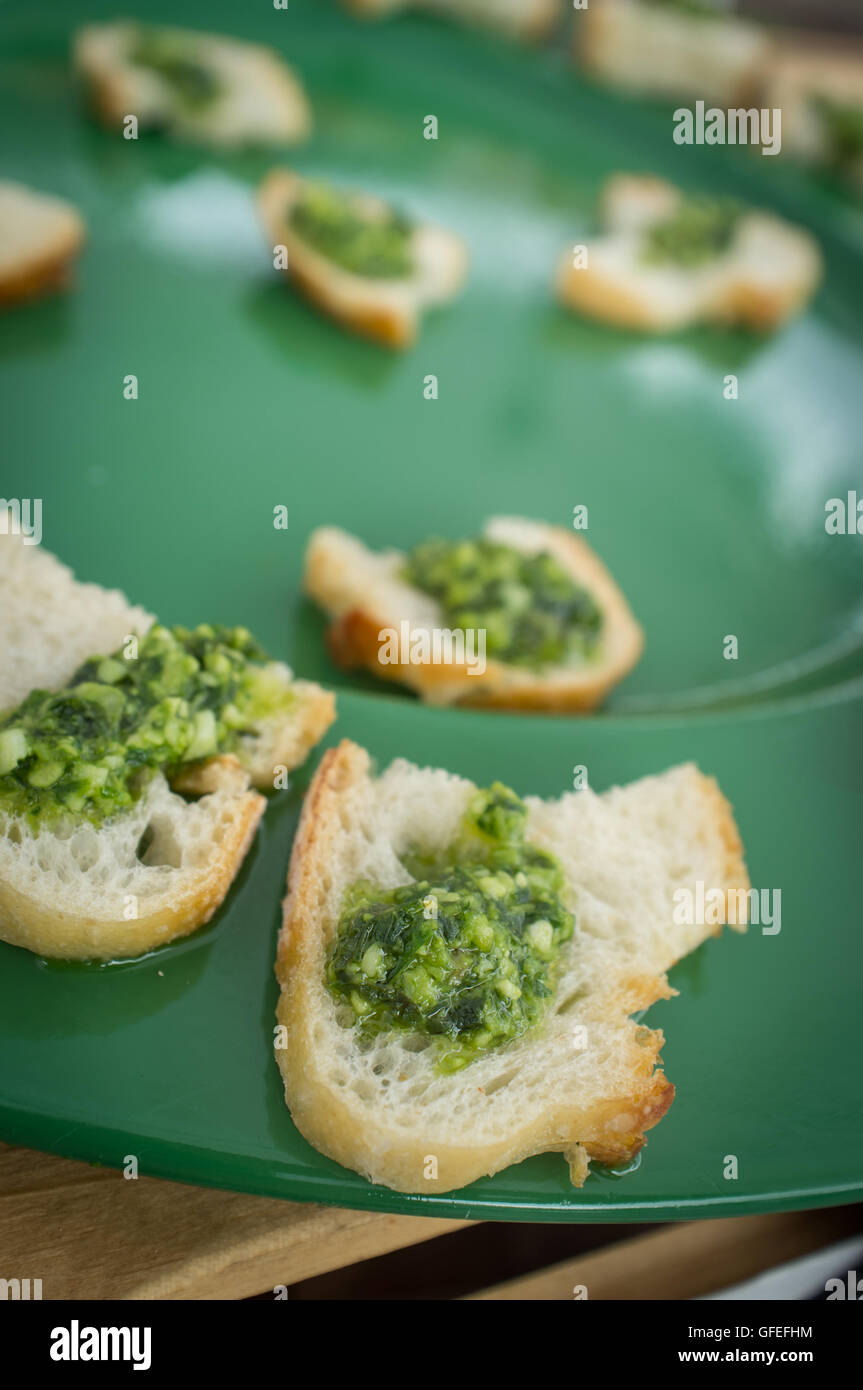 Canape pesto hi-res stock photography and images - Alamy