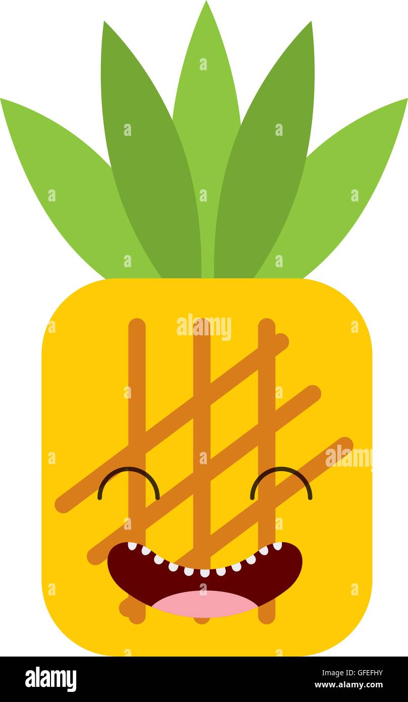 fruit character cute icon Stock Vector Image & Art - Alamy